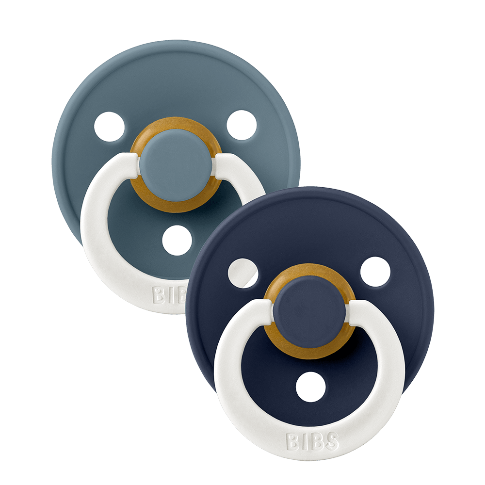 BIBS GLOW Pacifiers 2 Pack - Petrol/Deep Space