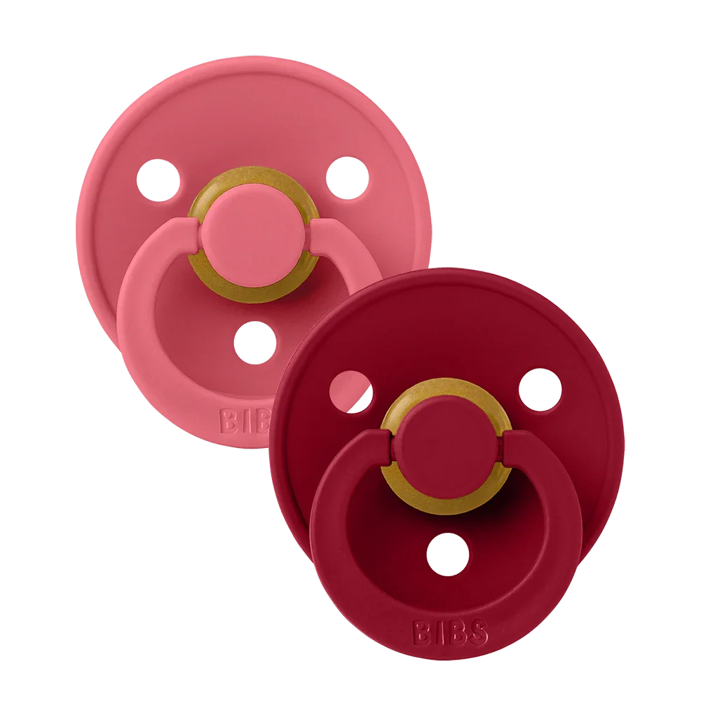 BIBS Colour 2 Pack - Ivory and Blush Pacifiers