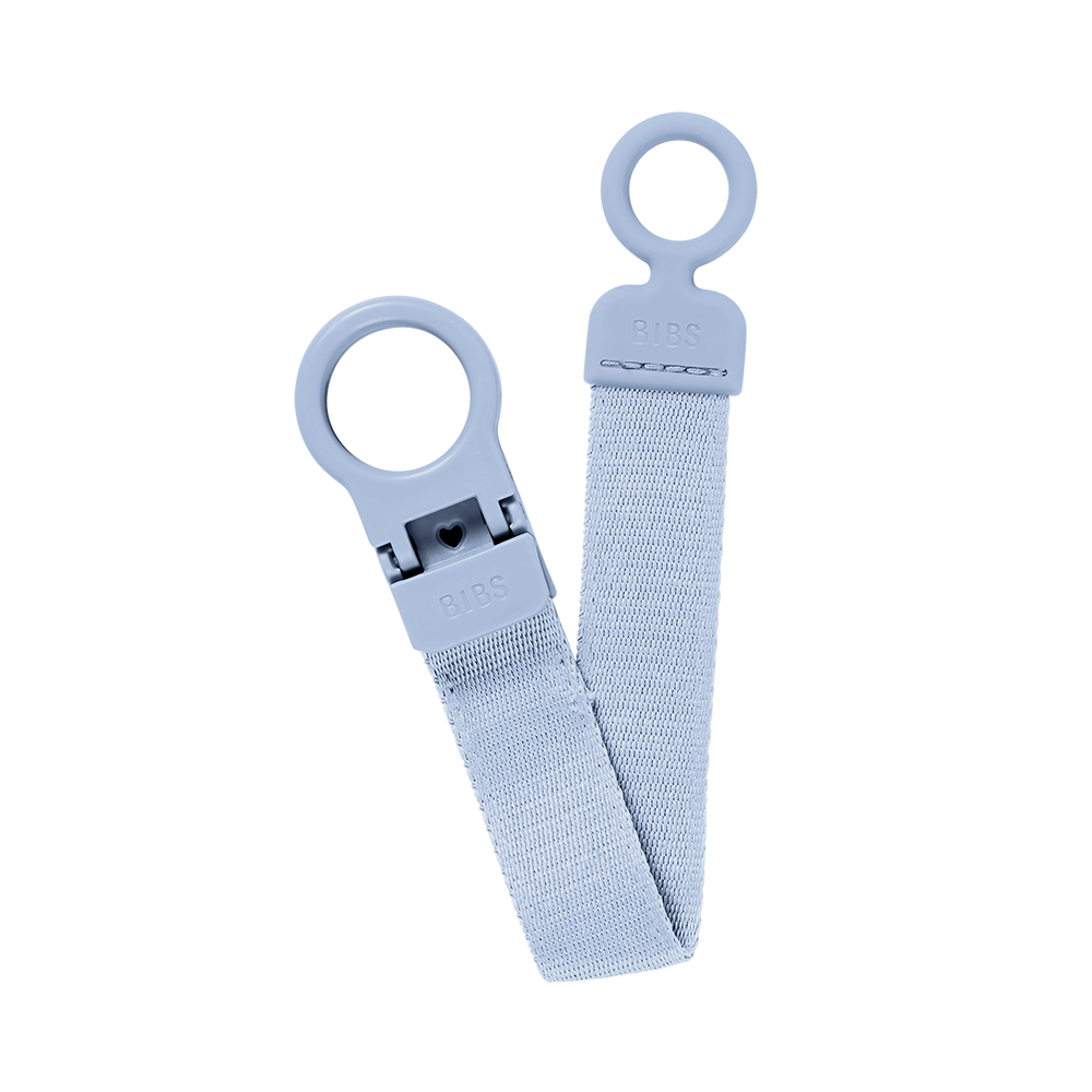 Pacifier Clip Loop - Dusty Blue – BIBS